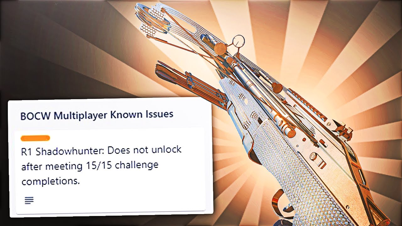 WHY THE "R1 SHADOWHUNTER" CROSSBOW IS NOT UNLOCKING in BLACK OPS COLD ...
