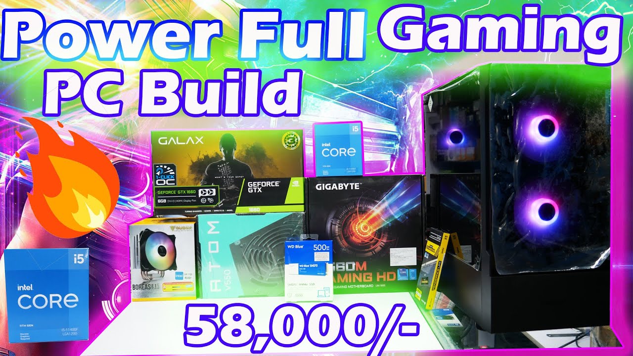 Powerfull Gaming PC Build in just 58000 Nehru place GTX1660 - YouTube