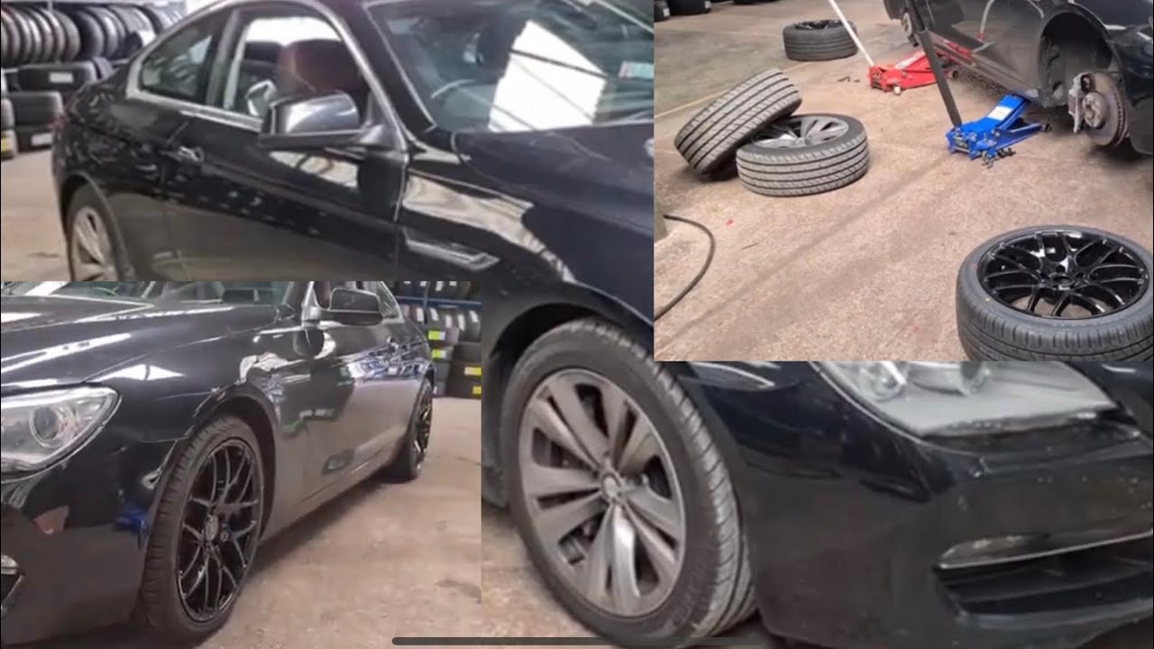 BMW 6 Series upgraded black 19 inch wheels Full HD 1080p - YouTube