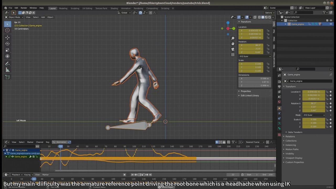 mixamo entering a car mocap adaptation for a blender rigacar animation ...
