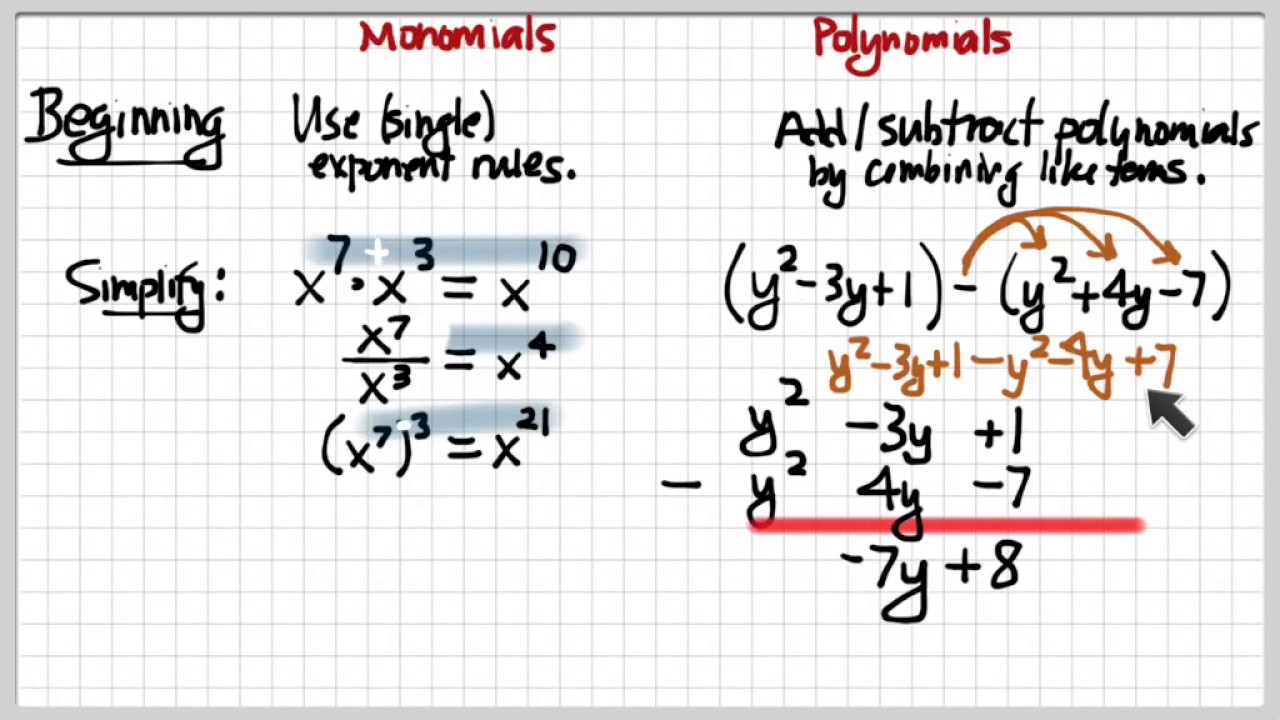 095 6 Overview Of Exponent And Polynomial Topics YouTube 095 6 Overview Of Exponent And Polynomial Topics YouTube