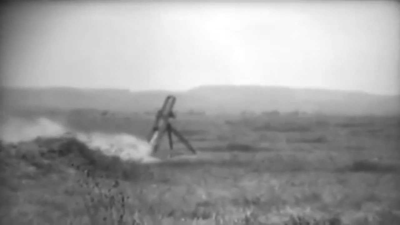 DEMONSTRATION OF CAPTURED JAPANESE 20CM ROCKET BOMB - MANILA - LUZON ...
