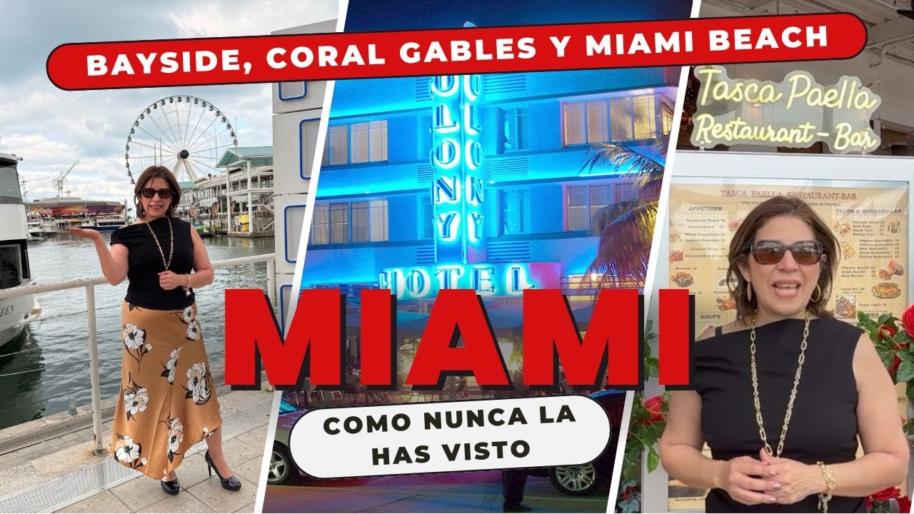 Tour IMPERDIBLE por MIAMI | Lo mejor de Bayside, Coral Gables y Miami ...