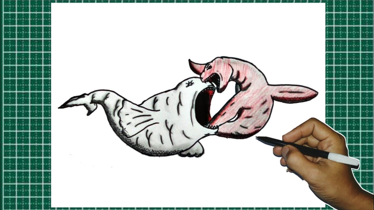 How to Draw Bloop vs Red Bluster - YouTube