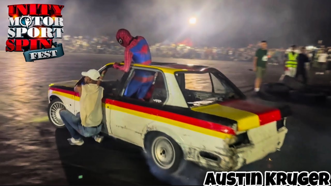 Austin Kruger ft SpiderMan Spinning at Unity Motorsport SpinFest - YouTube