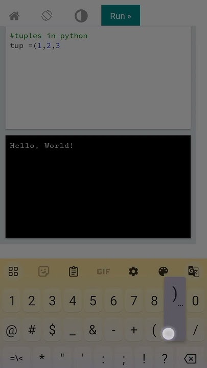Tuple And Dictionary In Python Using Mobile Pythonprogramming Pythonprojects Pythoninmobile
