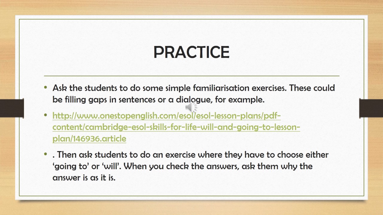 WILL VS. GOING TO PPP Lesson - YouTube