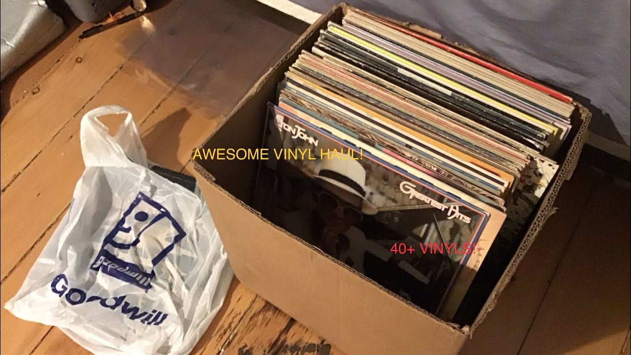 HUGE VINYL HAUL AT THE THRIFT STORE TODAY! - YouTube
