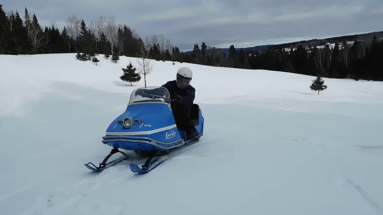 Having fun on my 1969 Sno Jet Snowmobile From Sainte-Félicité QC (Part ...