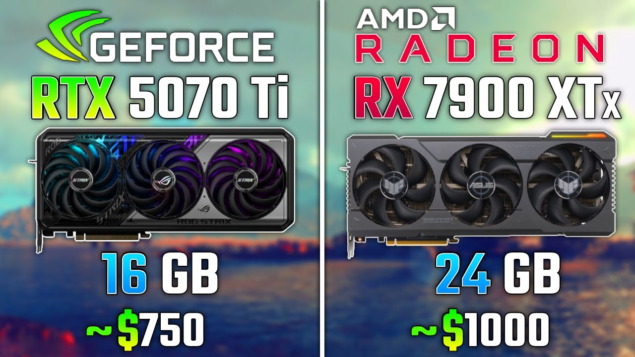 NVIDIA RTX 5070 Ti vs RX 7900 XTX | Test in 6 Game - YouTube