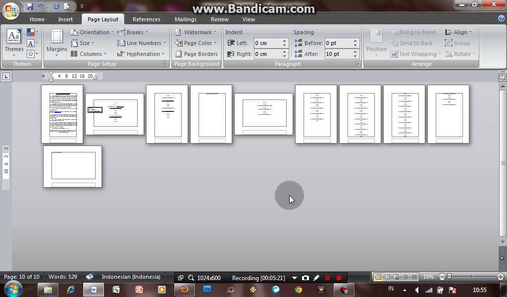 tutorial menambah section bru word - YouTube