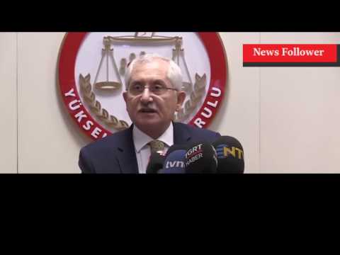 YSK Başkanı Güven Referandumun 16 Nisan 2017 günü yapılmasına karar verilmiştir açıklaması
