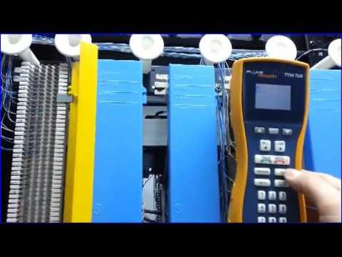 Fluke Networks TS54 TDR and Panasonic KX-TDE600 - YouTube