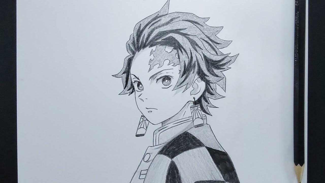 How To Draw Tanjiro Step By Step || Amazing Tanjiro Art Drawing - YouTube