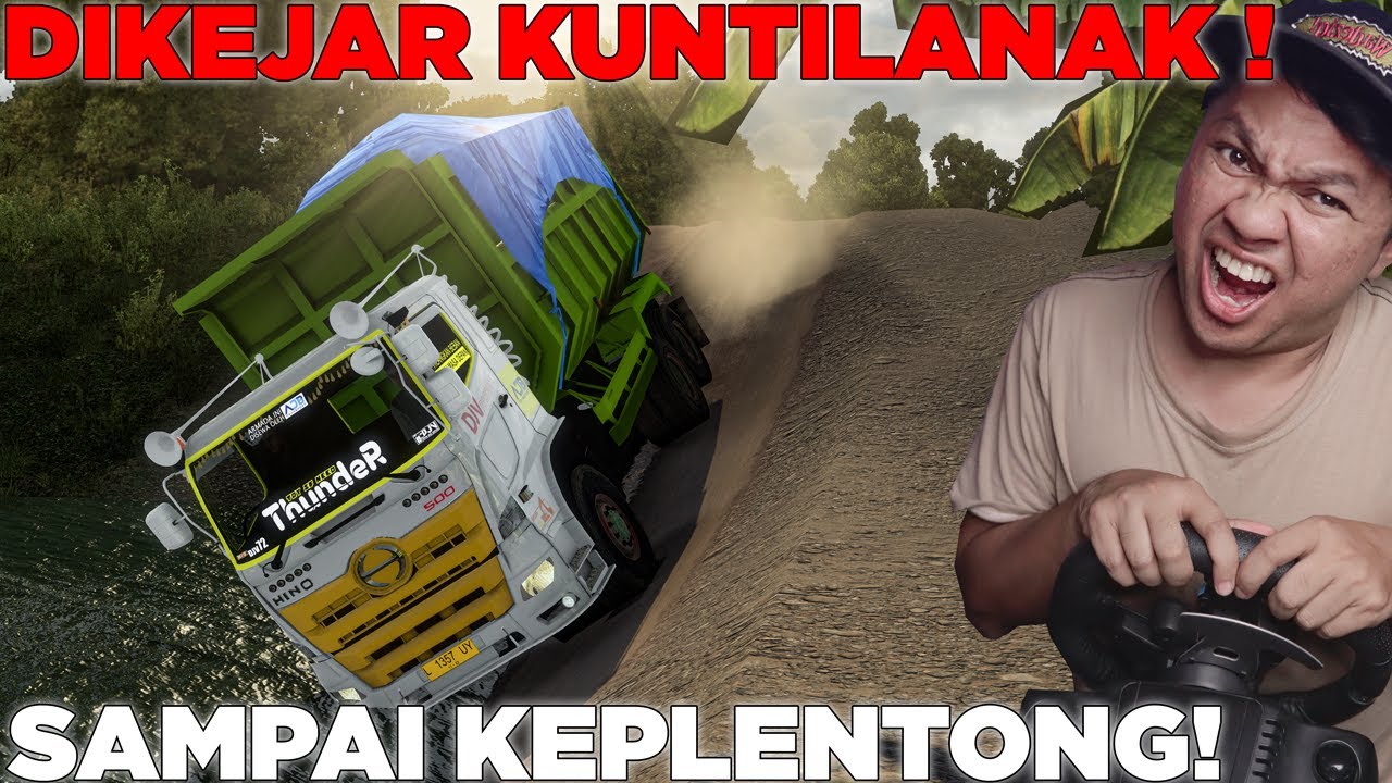GASSS!! Dump Truck Lohan Keplentong di Kejar Kuntilanak . . . - YouTube