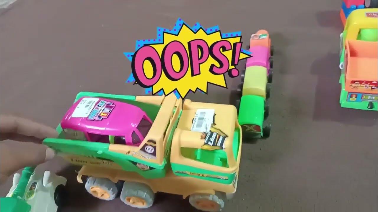 toy auto ke sath kel 🚛🚁🚜 toys for fun 🚛🛺🛺🚒🚗🚗🚒🚗 - YouTube