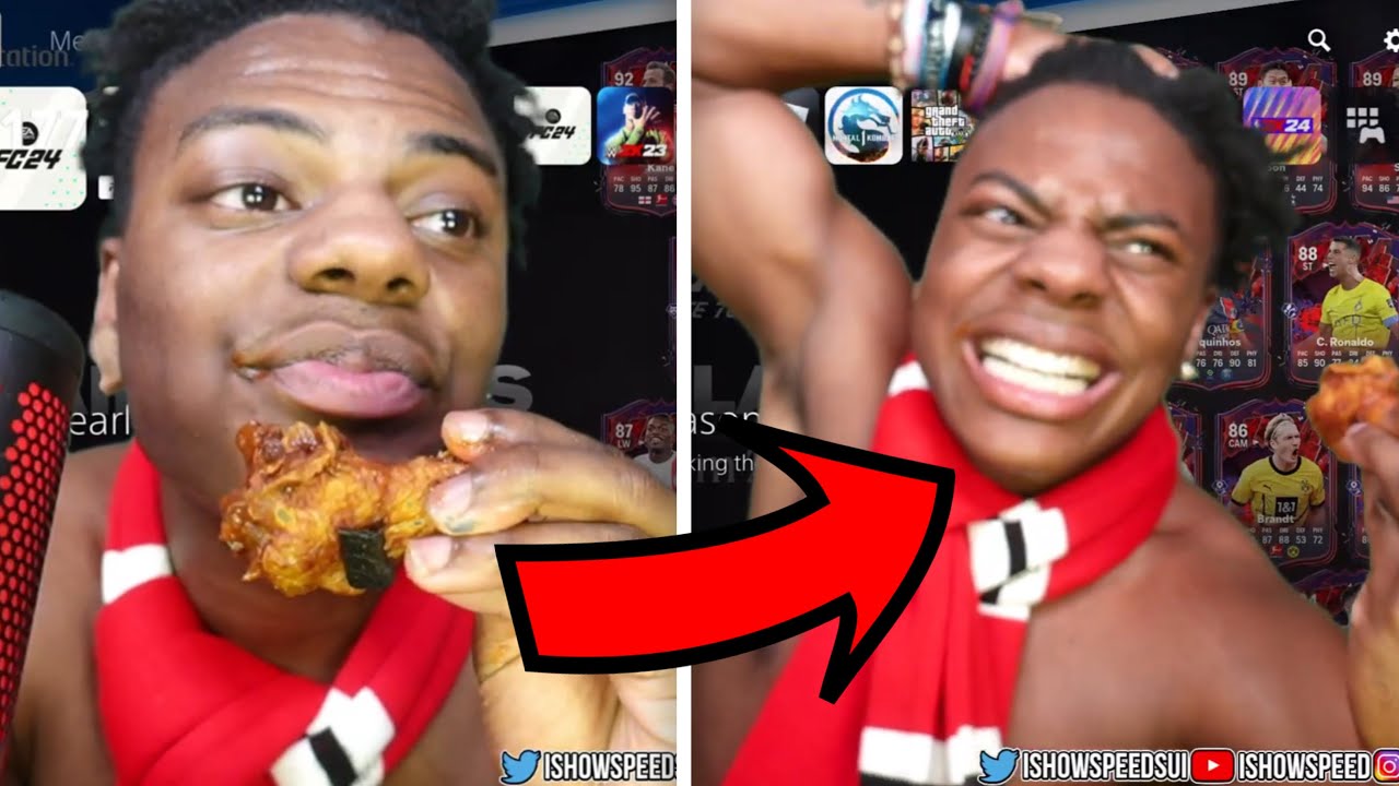 IShowSpeed Goes INSANE After EatIng HOTTEST Wing - YouTube