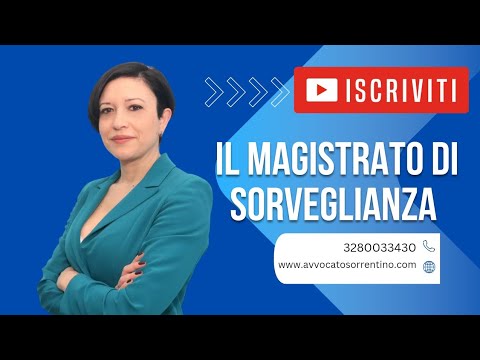 IL MAGISTRATO DI SORVEGLIANZA. #magistrato #magistratodisorveglianza # ...