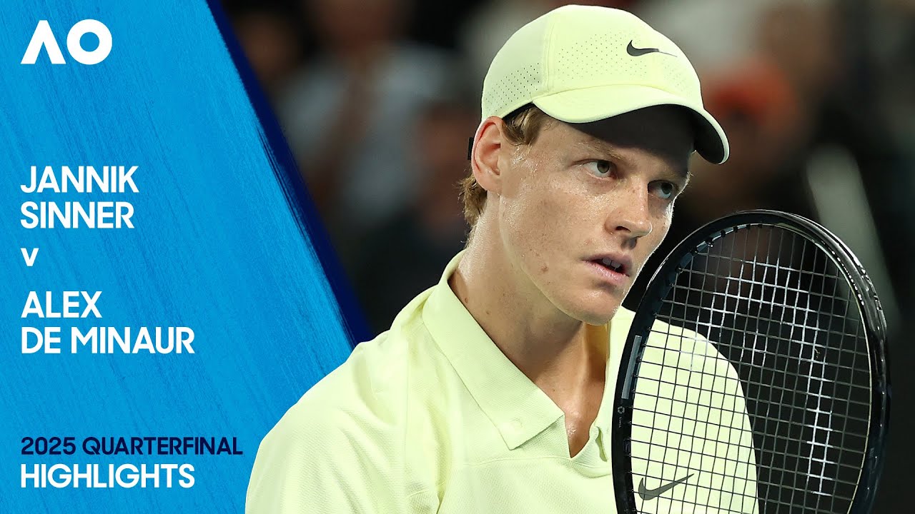 Jannik Sinner v Alex de Minaur Highlights | Australian Open 2025 ...