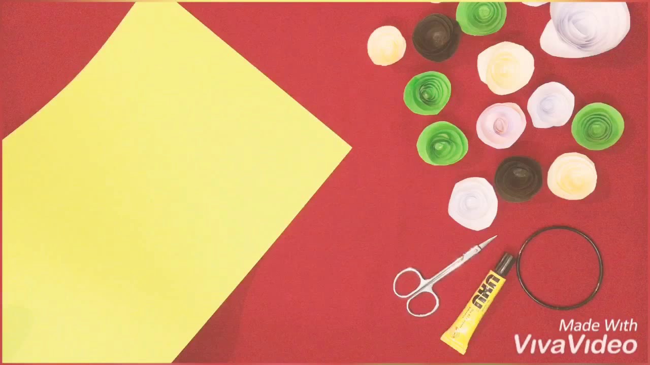 How to make flower with A4 sheet - YouTube