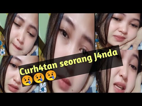 Janda Cantik lagi curhat bikin sedih siap di halalin guys