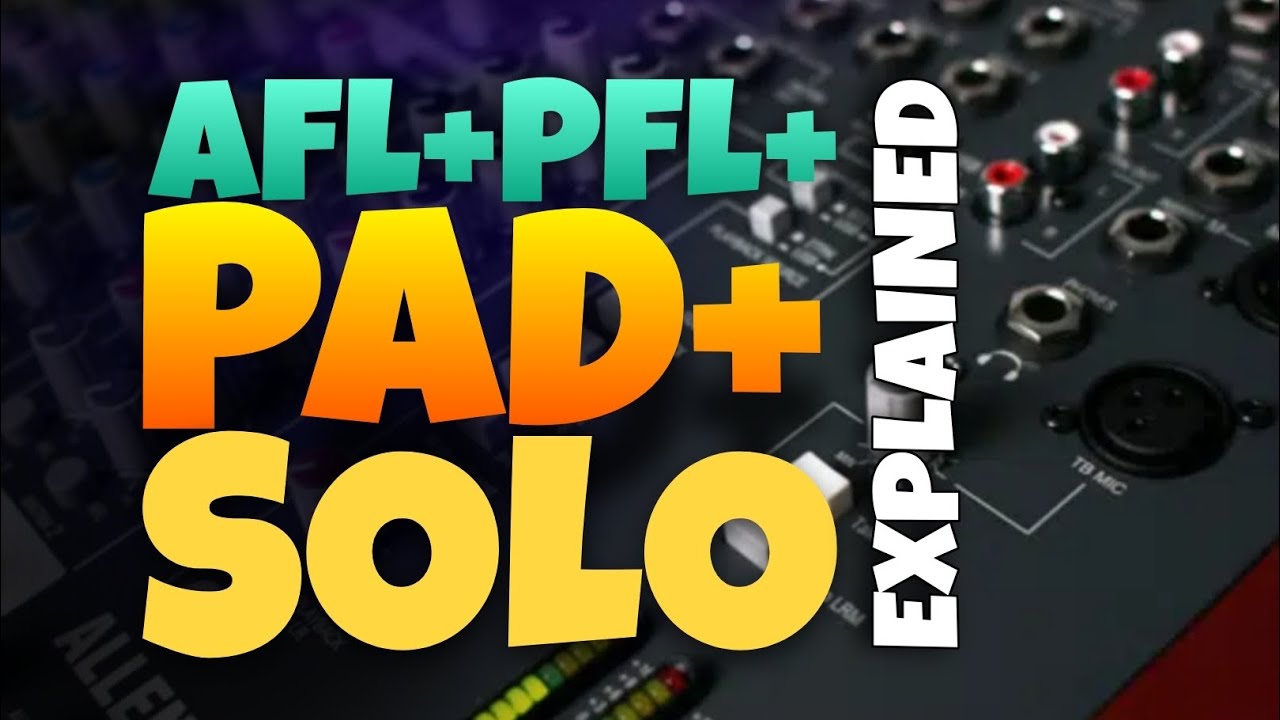 Pre-Fader And After Fader Functions Explained #livesoundengineer # ...