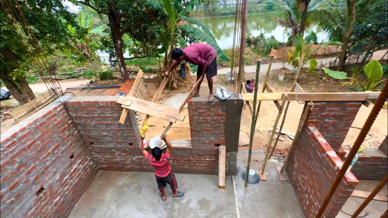 Lintel Formwork Techniques_ House Lintel Centring Work || - YouTube