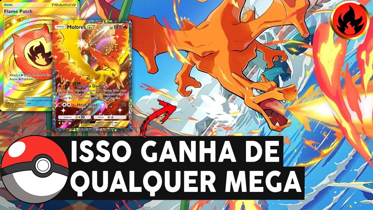 RESPOSTA PERFEITA CONTRA MEGAS EVOLUÇÕES!! CHARIZARD RAÍZ DERRUBA TUDO ...