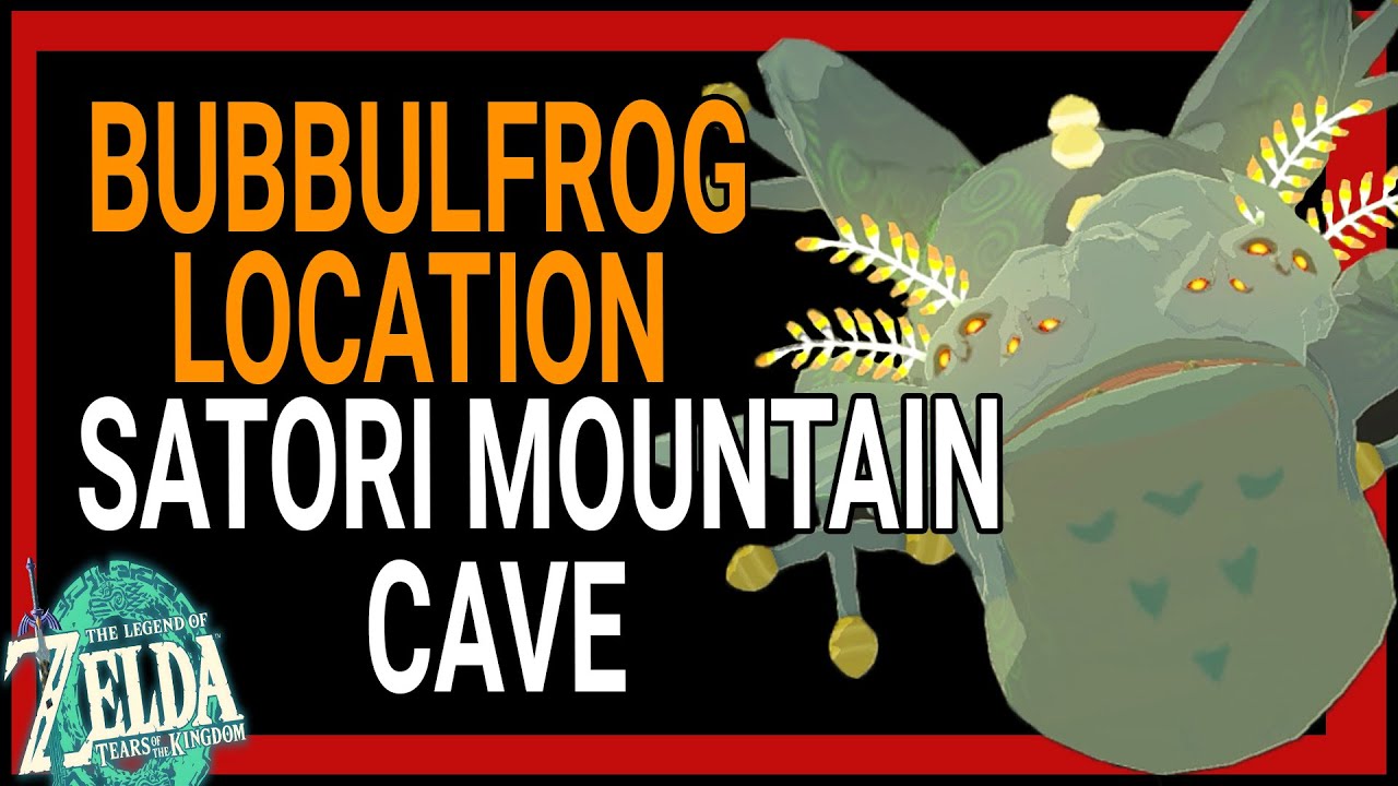 Bubbulfrog Location | Satori Mountain Cave | Zelda Tears of the Kingdom ...