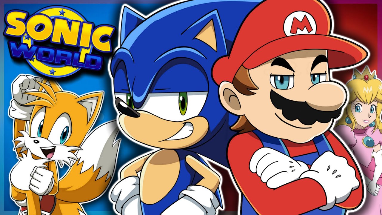 Sonic Meets Mario | Sonic & Tails Play Sonic World - YouTube