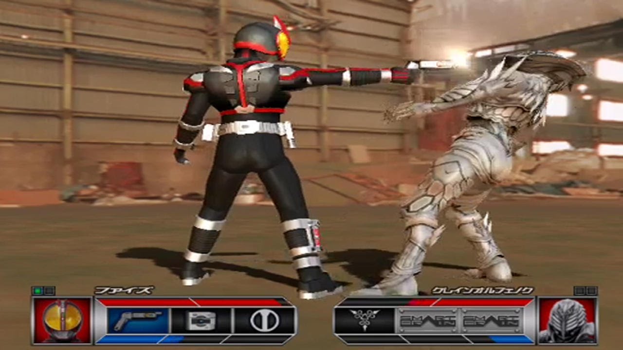 Kamen Rider 555 PS2 (Kamen Rider Faiz) vs (Crane Orphenoch) - YouTube