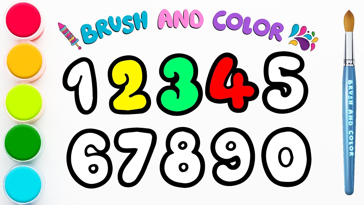 How to Draw a Digits | Step by Step - YouTube