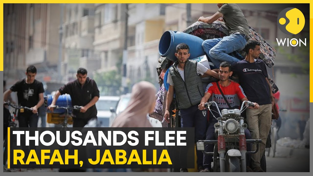 Israel-Hamas war: Hundreds of Gazans in Rafah head to Al-Mawasi | WION ...
