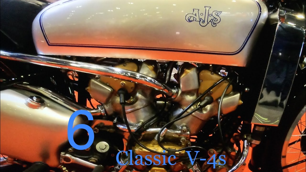 Six Classic V Four Motorcycles 4K - YouTube