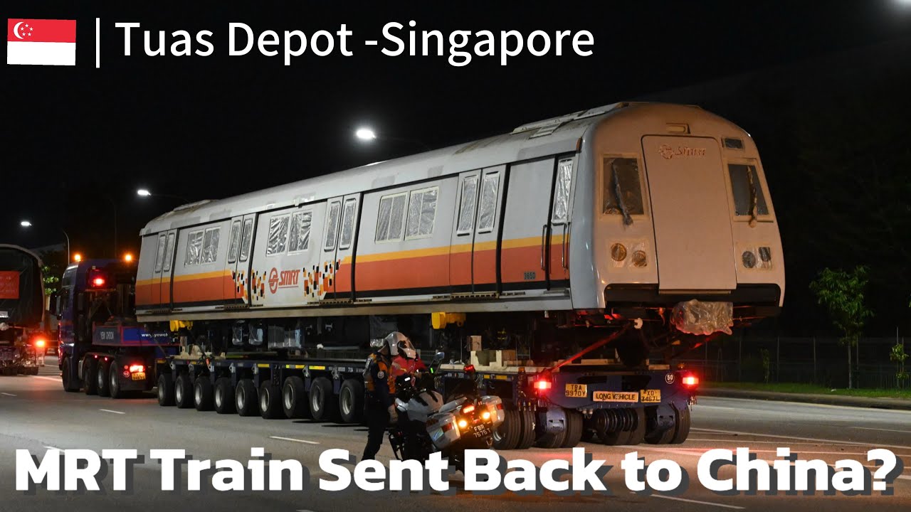 (Retrofitting Works!) SMRT C151B Train Sent Back to China! - YouTube