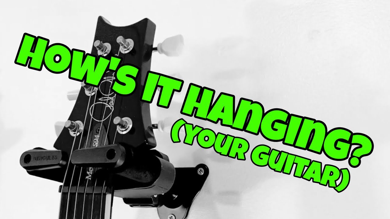 Hercules guitar hanger. Does it hold up? - YouTube