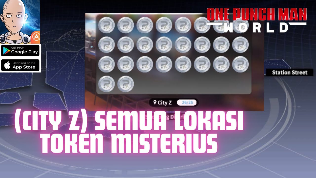(CITY Z) ALL MYSTERIOUS TOKEN FULL GUIDE - One Punch Man World - YouTube
