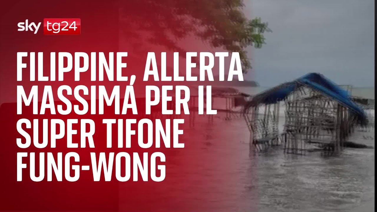 Filippine, allerta massima per il super tifone Fung-wong - YouTube