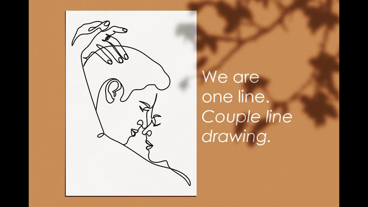 We are one line. Couple line drawing. OneLinePrint - YouTube