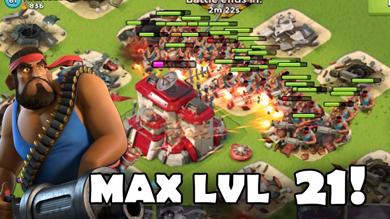 ALL HEAVY ATTACKS! - Level 21 Heavies So Strong | Boom Beach - YouTube