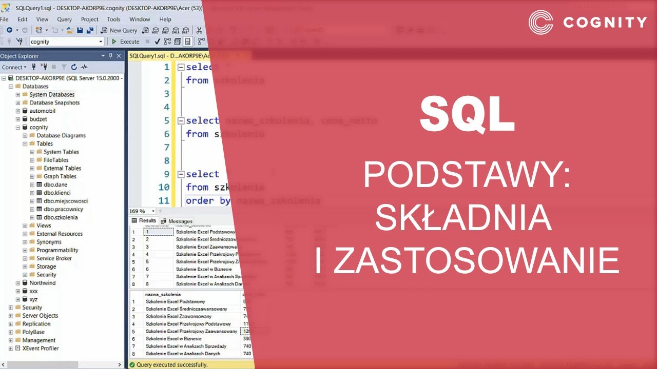 SQL: Podstawy - składnia i zastosowanie - YouTube