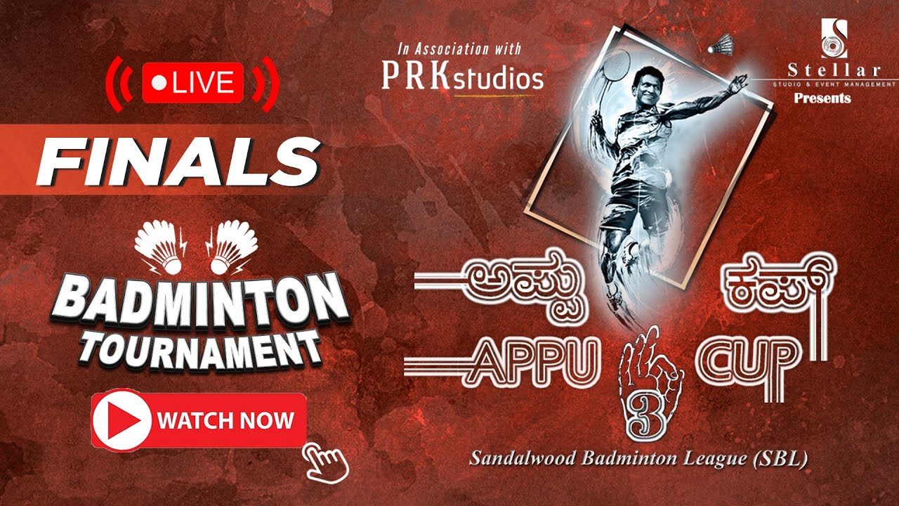 FINALS 🔴 LIVE | Appu Cup (Season 3) | Sandalwood Badminton League ...