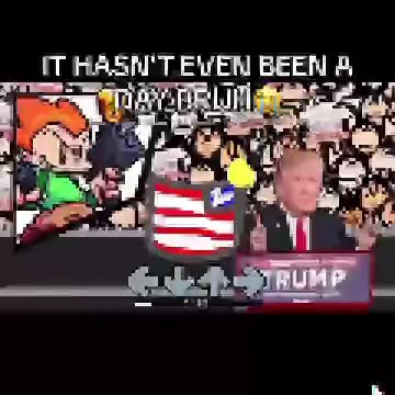 donald trump vs pico with lyrics #fnf #donaldtrump #fnflyrics - YouTube