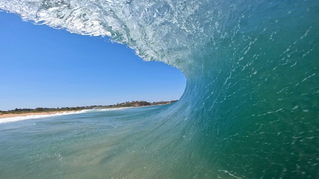 POV SURFING OFFSHORE BARRELS! (SHALLOW SANDBAR) - YouTube