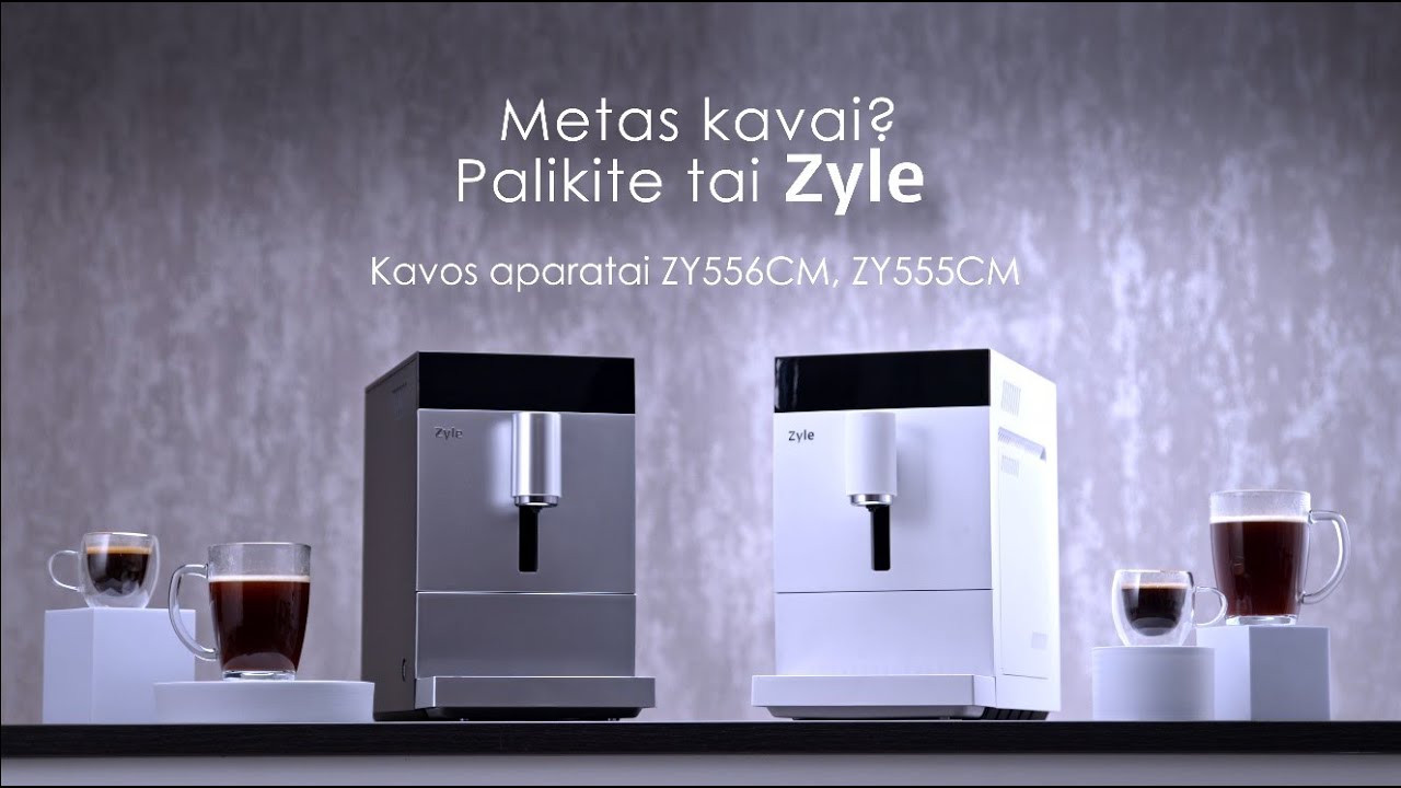 Kompaktiškas automatinis kavos aparatas Zyle ZY555CM, ZY556CM - YouTube