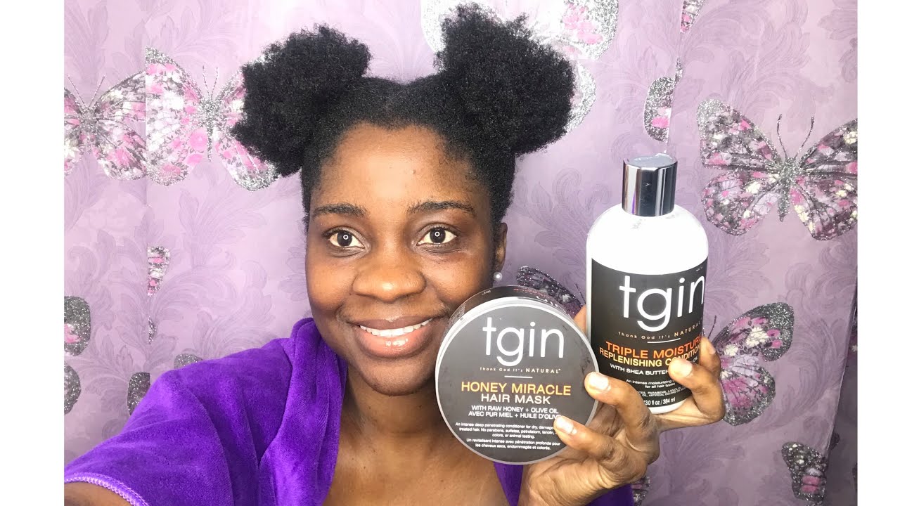Deep conditioning for Natural Hair -TGIN Honey Miracle Mask 4C Hair ...