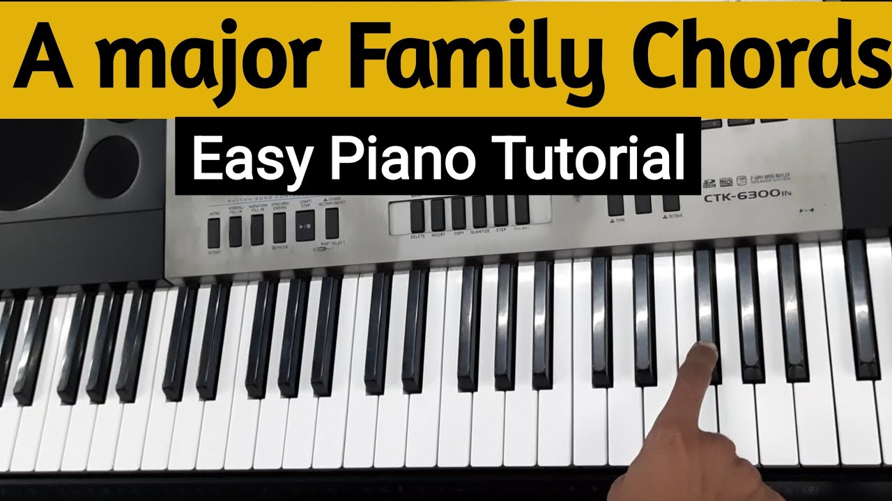 A major Family Chords| Major Family Chords| Easy Piano Tutorial| By ...