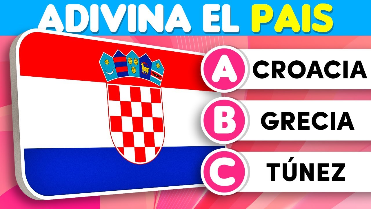 Adivina el País por la Bandera 🌎🏳🤔 | ¿Cuánto sabes de GEOGRAFÍA? | Quiz ...