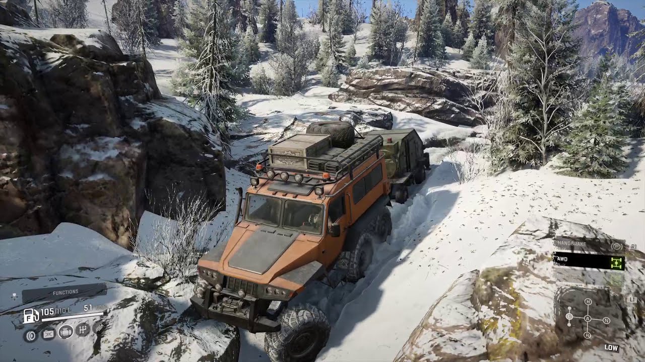 SnowRunner - YAR 87 Exploring Lake Kovd w/ Prototype Trailer 2 - YouTube