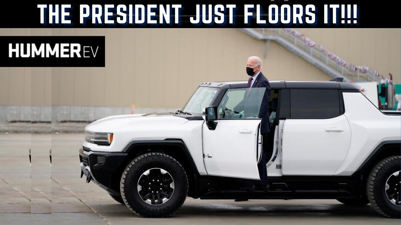 President Joe Biden Drive the Hummer EV and Floors it : @GM Factory ...